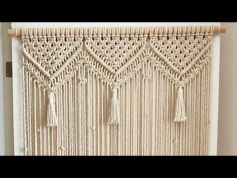 MAKROME PERDE YAPIMI | HOW TO MAKE MACRAME CURTAIN