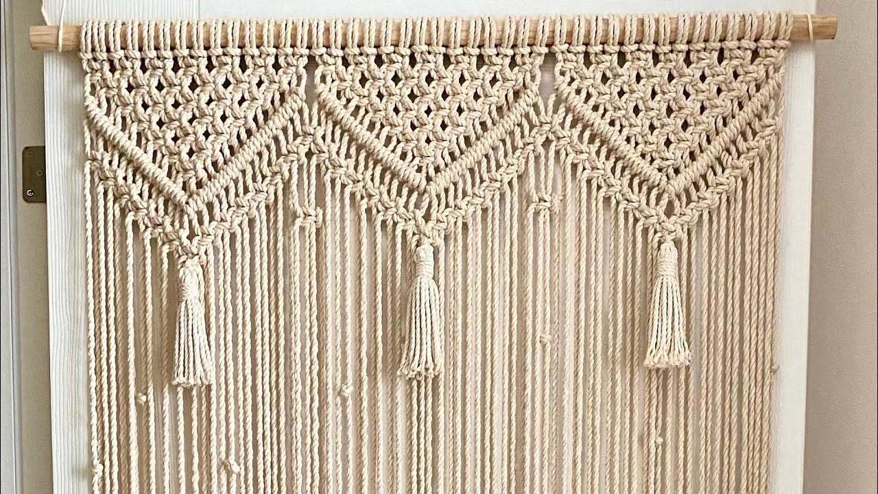 MAKROME PERDE YAPIMI | HOW TO MAKE MACRAME CURTAIN - YouTube