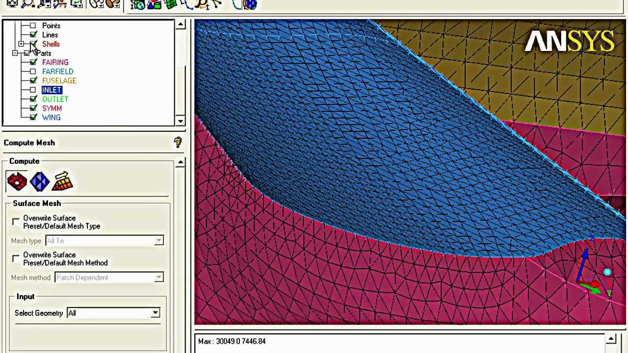 ANSYS ICEM CFD 14 - DLR-F6 Wing body meshing Part 2 - YouTube