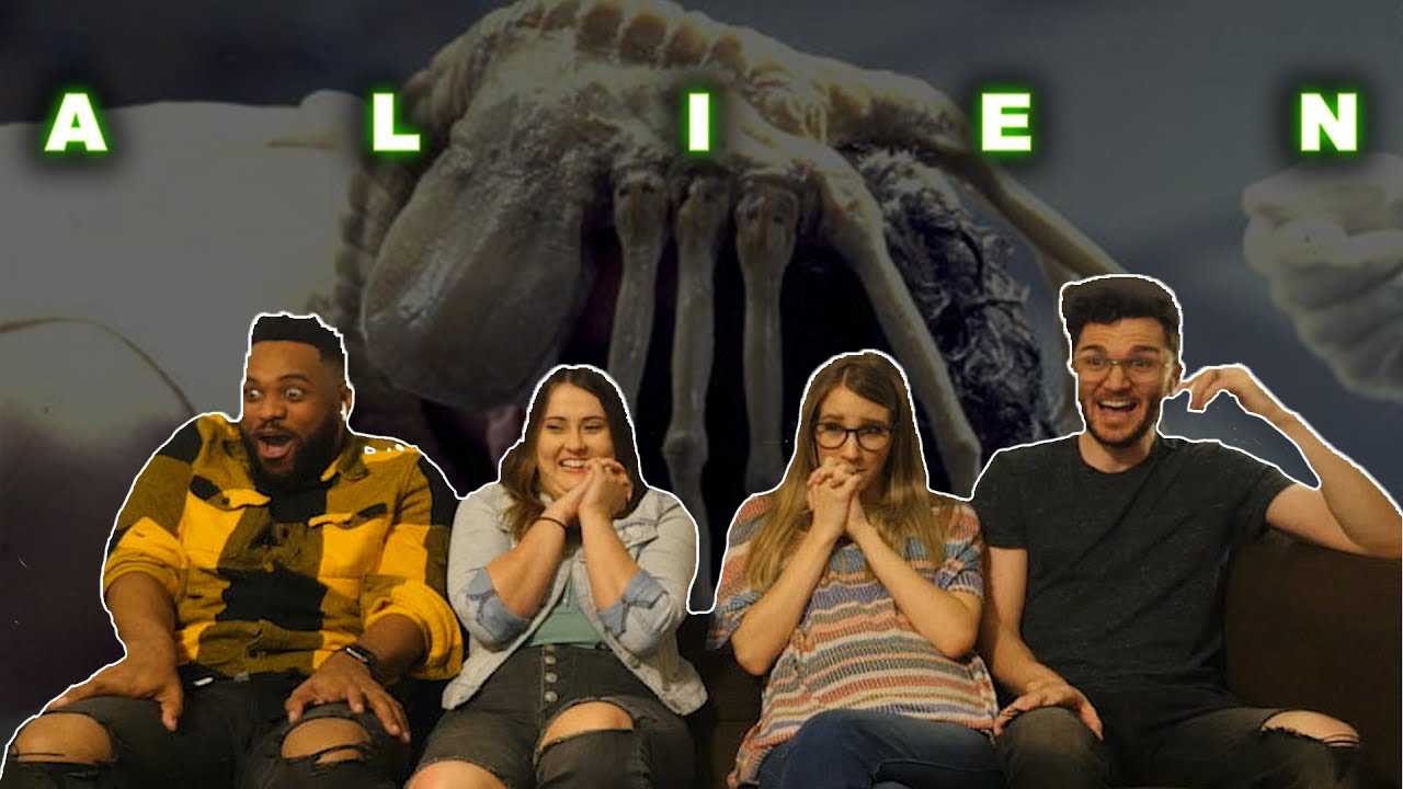 Friends watch ALIEN (1979) for the FIRST *and second* time - YouTube