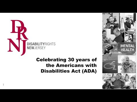 Disability Rights New Jersey Celebrates 30 Years of the ADA - YouTube
