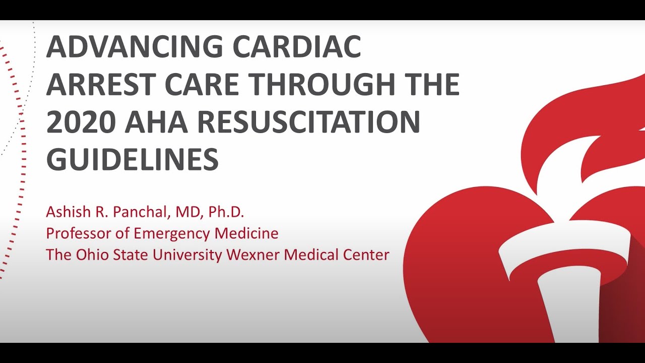 2020 AHA ECC Guidelines Update - Dr Ashish Panchal, MD, Ph.D. - YouTube