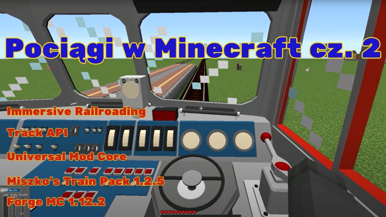 Przejazd Linią Kolejowa W MINECRAFTCIE nr.2 REGIO Immersive Railroading ...