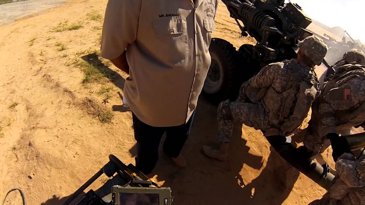 B/1-10FA M119A3 Fire Missions - YouTube