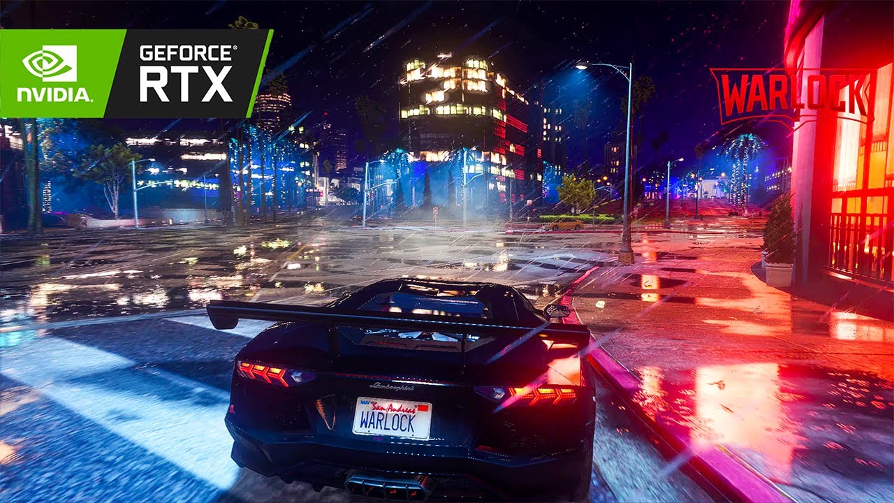 GTA 5 Ultra Graphics 2025 🌧️ | Ray Tracing + HDR + Real Rain Particles ...