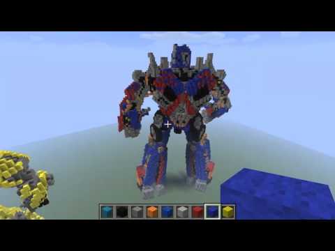 Minecraft - Optimus Prime - YouTube