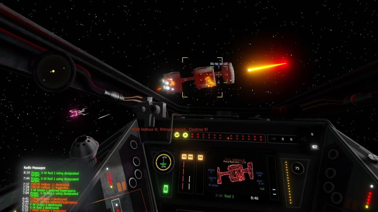 Star Wars X-Wing Alliance • Mission 10: Convoy Attack - YouTube