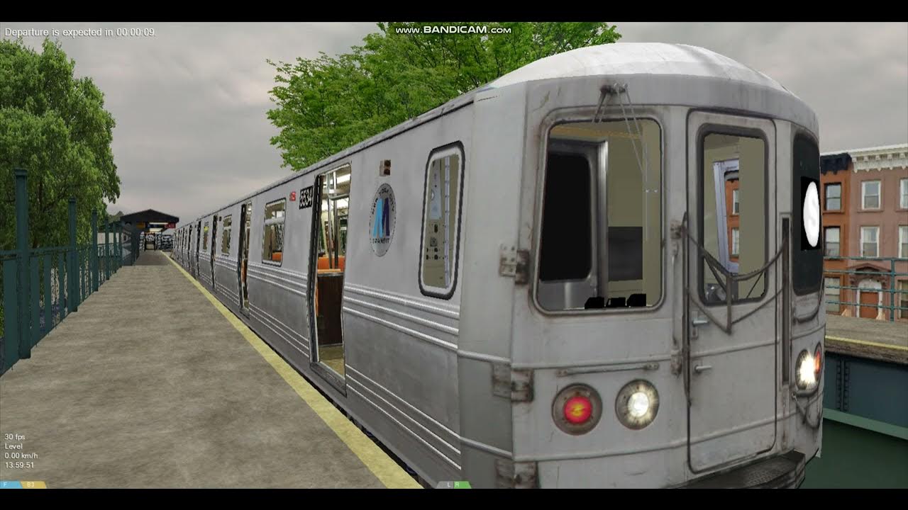 Openbve 1990s R46 Franklin Ave Shuttle Train Departing at Franklin Avenue - YouTube