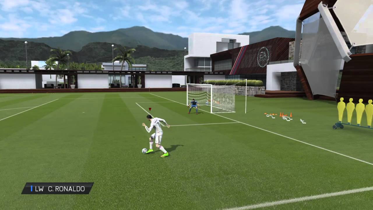 FIFA 15 practice arena free kicks - YouTube