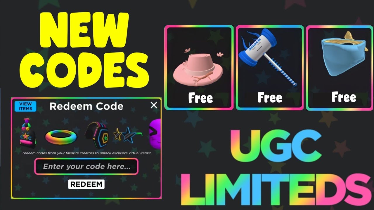 *Newest* Ugc Limited Codes In January 2024 - Codes For Roblox Ugc ...