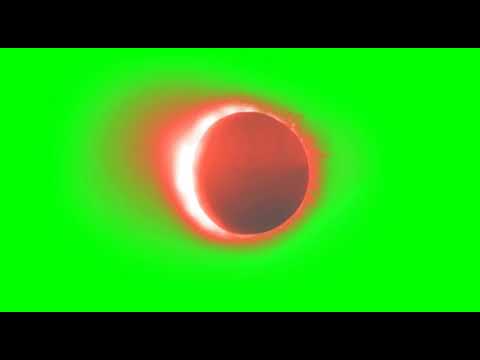 Solar eclipse green screen effect - YouTube