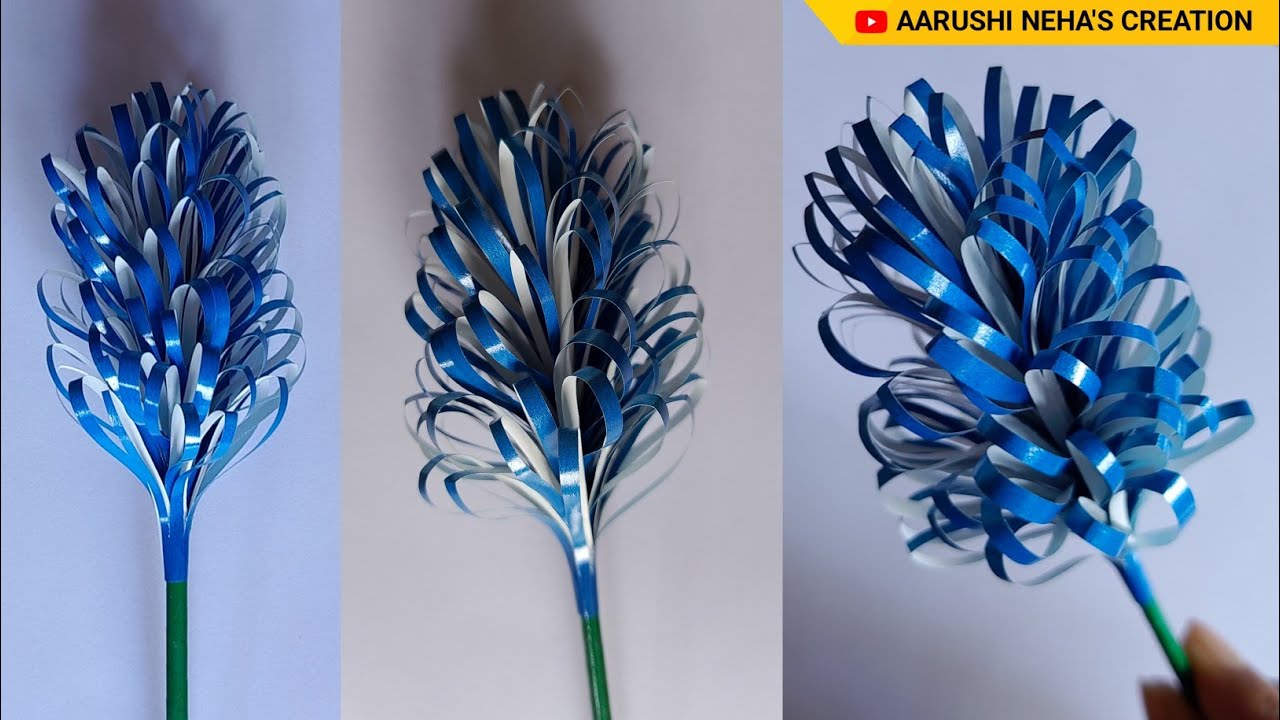 How to make unique Paper Flower with origami paper | Beautiful Paper ...