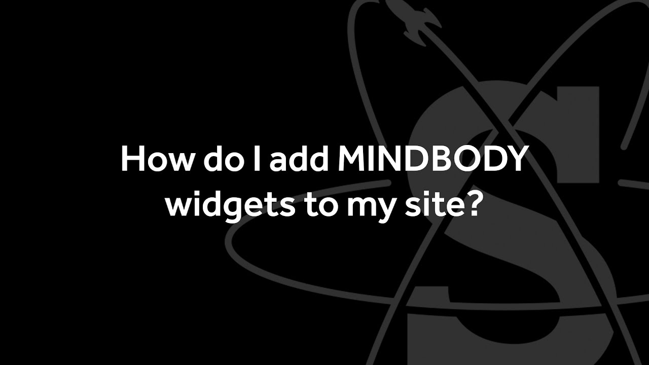 How do I add MINDBODY widgets to my site? - Support Video - YouTube
