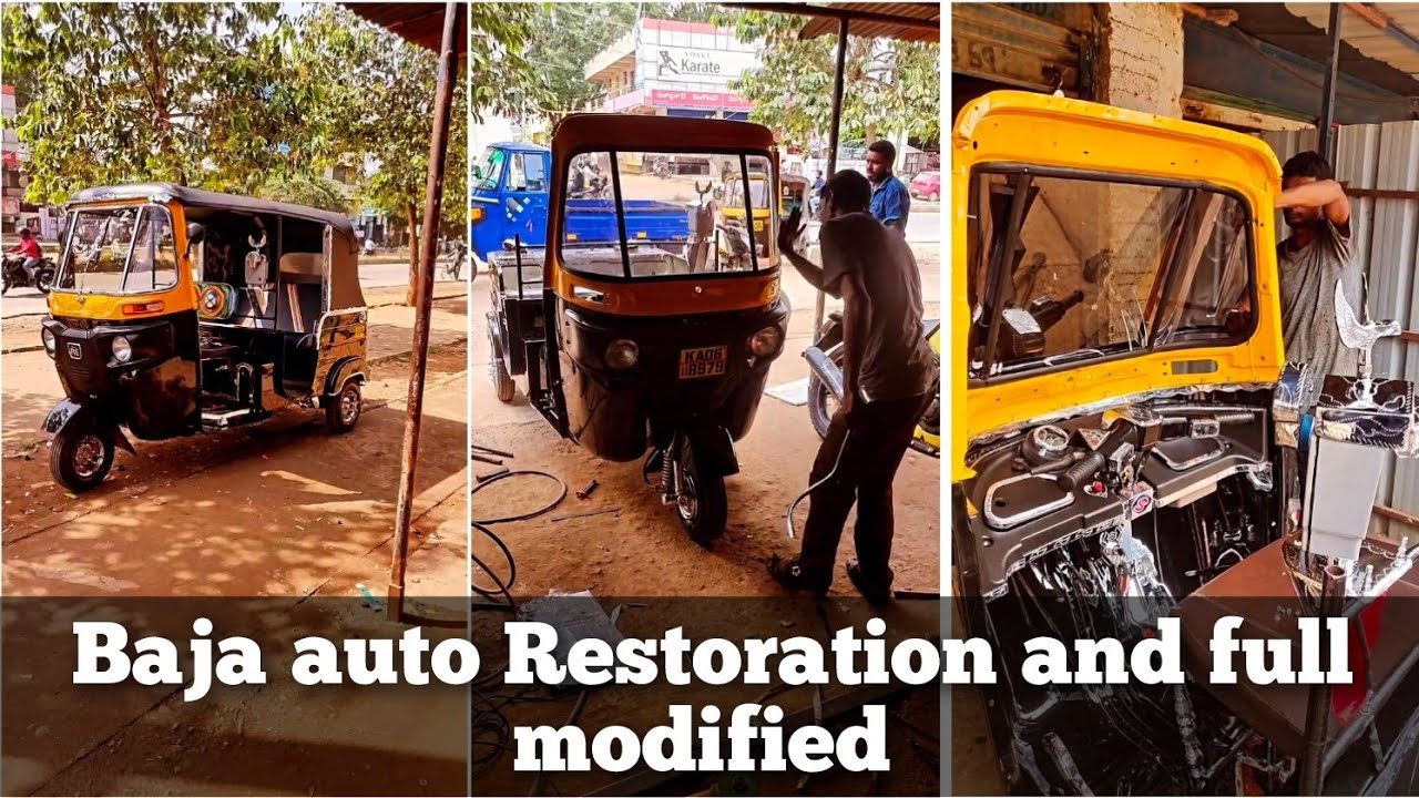 Bajaj auto full modified and Restoration - YouTube