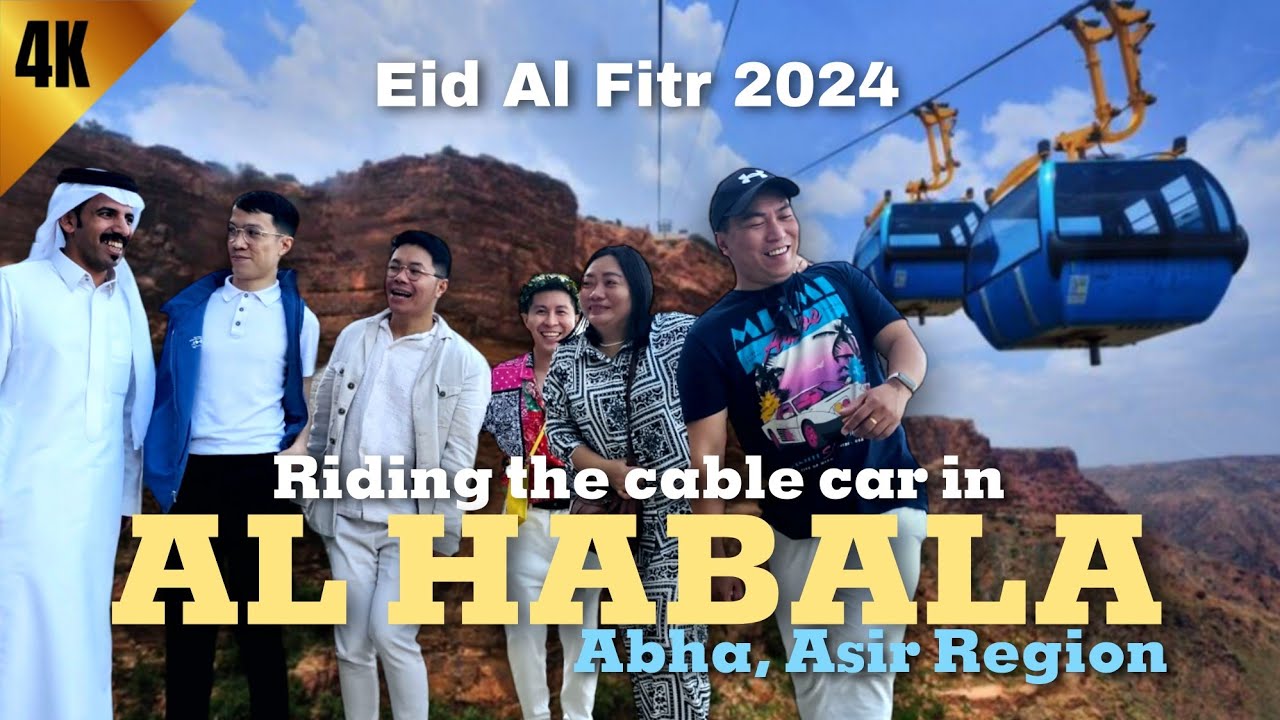 Al Habala | Cable Car Riding Going Down to the Mountain Village ⛰️ ...