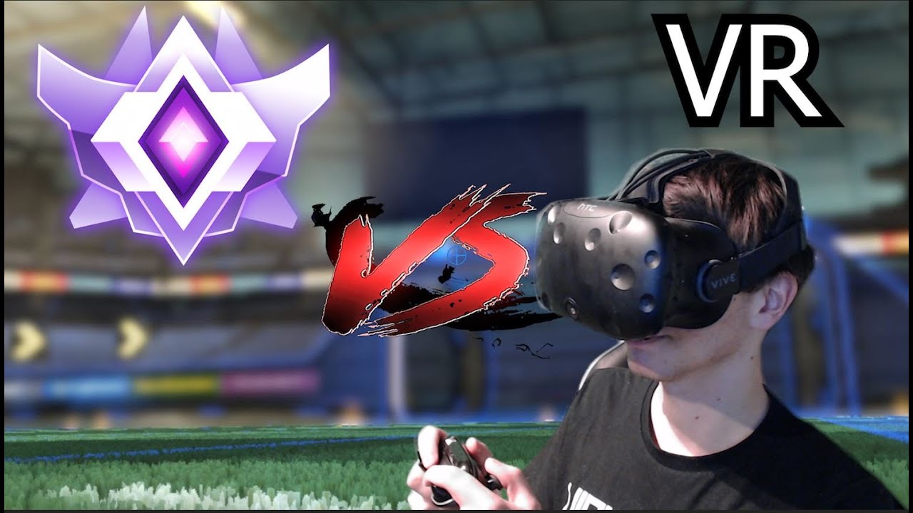 I played against a Grandchamp in VR! 1 vs 1 rocket League - YouTube