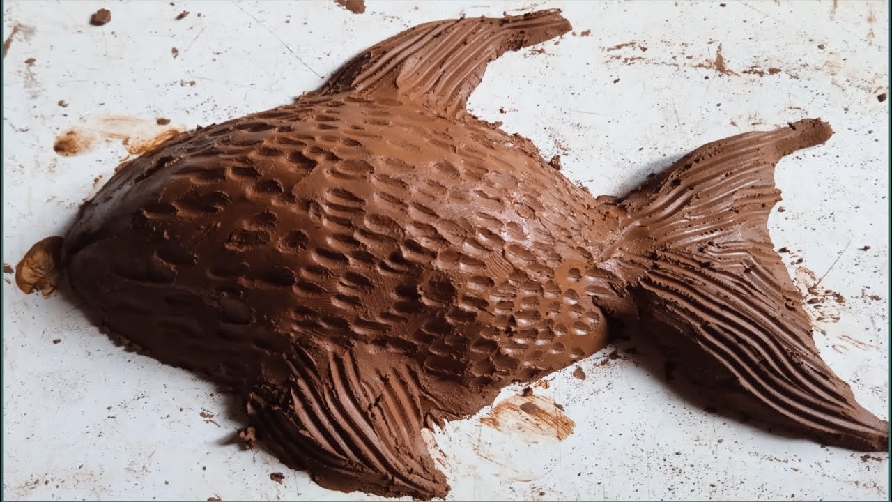CLAY FISH 🐟 EASY!!!!! CLAY MODELLING FISH EASY/CLAY SCULPTURE FISH EASY ...