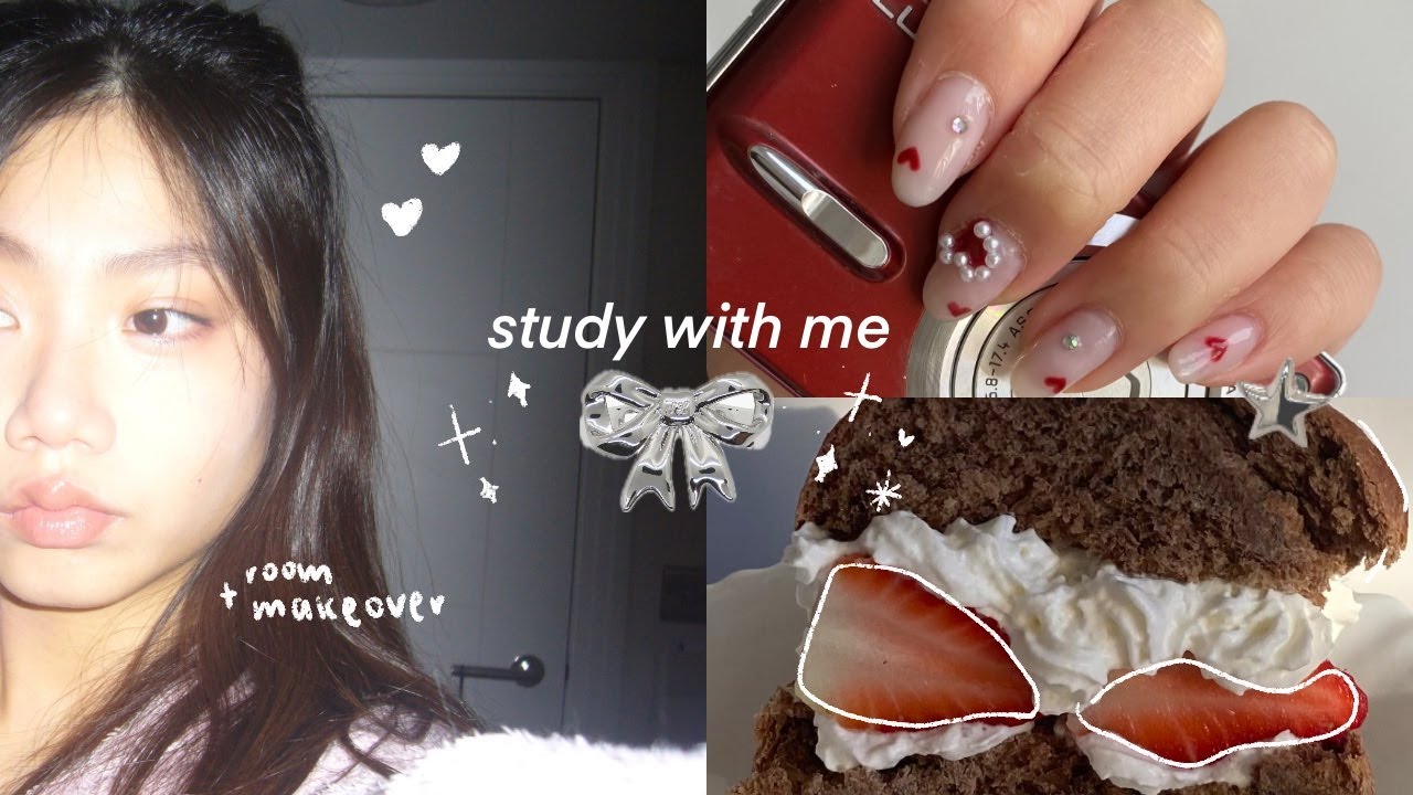 PRODUCTIVE STUDY VLOG and PINTEREST ROOM MAKEOVER + hanging out with ...