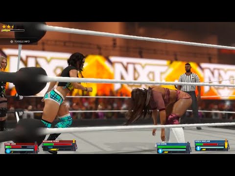 WWE 2K24 NXT Roxxane Perez & Cora Jade vs. Izzi Dame & Wren Sinclair ...
