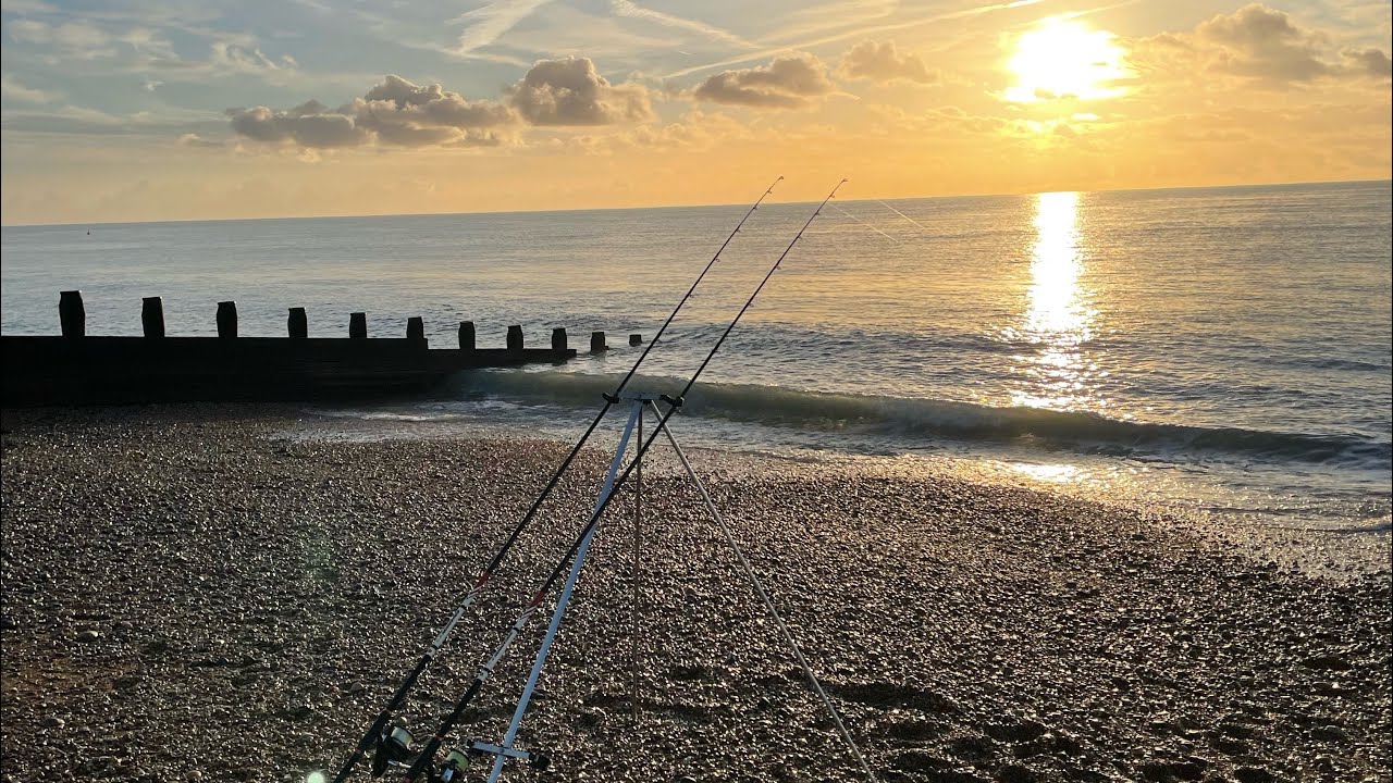 Beach Fishing Eastbourne, Langney Point - YouTube