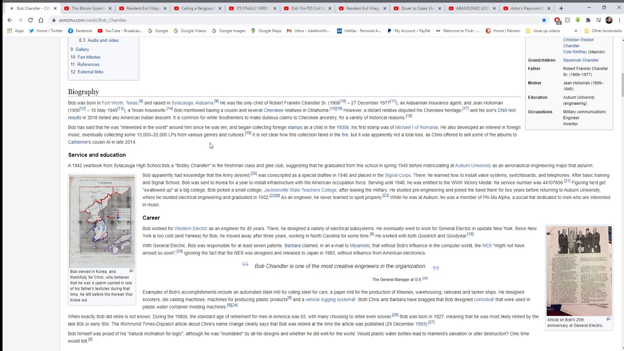 CWCki Readings Bob Chandler - YouTube