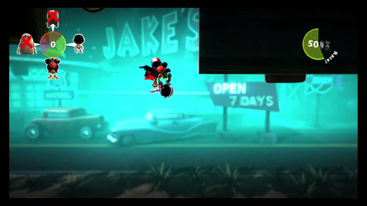 LittleBigPlanet™3 - Race to the stars x4 shortcut - YouTube