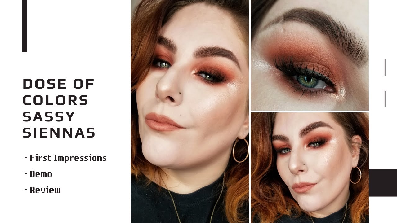 Dose of Colors Sassy Siennas First Impressions, Demo and Review. - YouTube