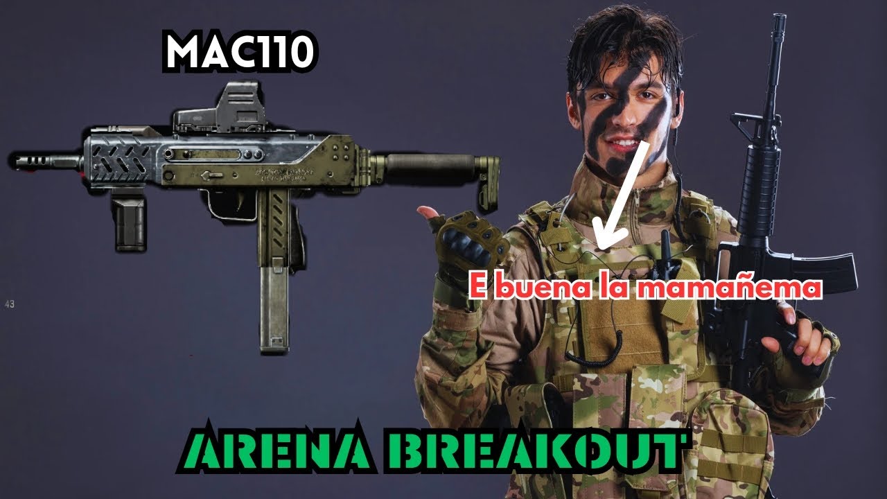 ¡SOLO A SUBFUSIL MAC110! "el arma Mac de magnífica XD " Arena Breakout ...