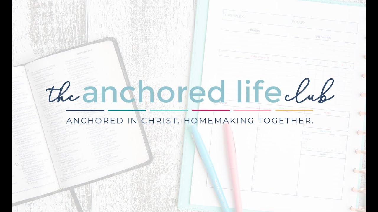 Meet our new membership - The Anchored Life Club! - YouTube