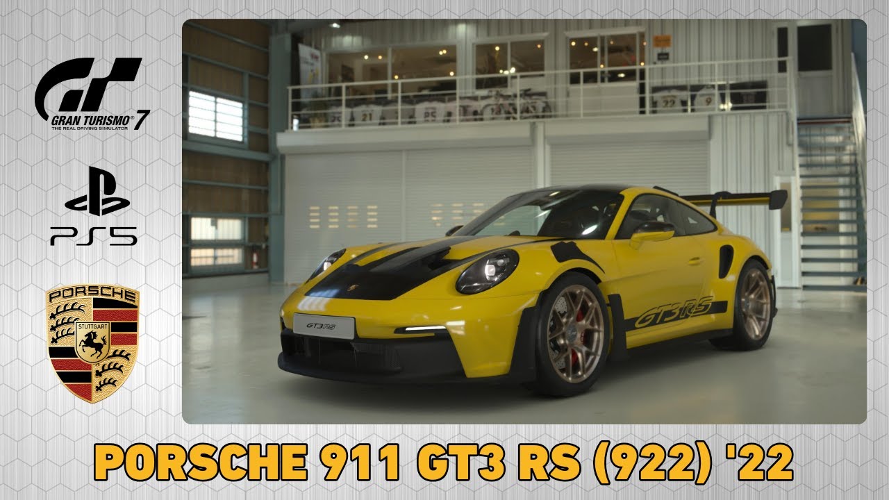 PORSCHE 911 GT3 RS (922) '22 - GRAN TURISMO 7 - YouTube