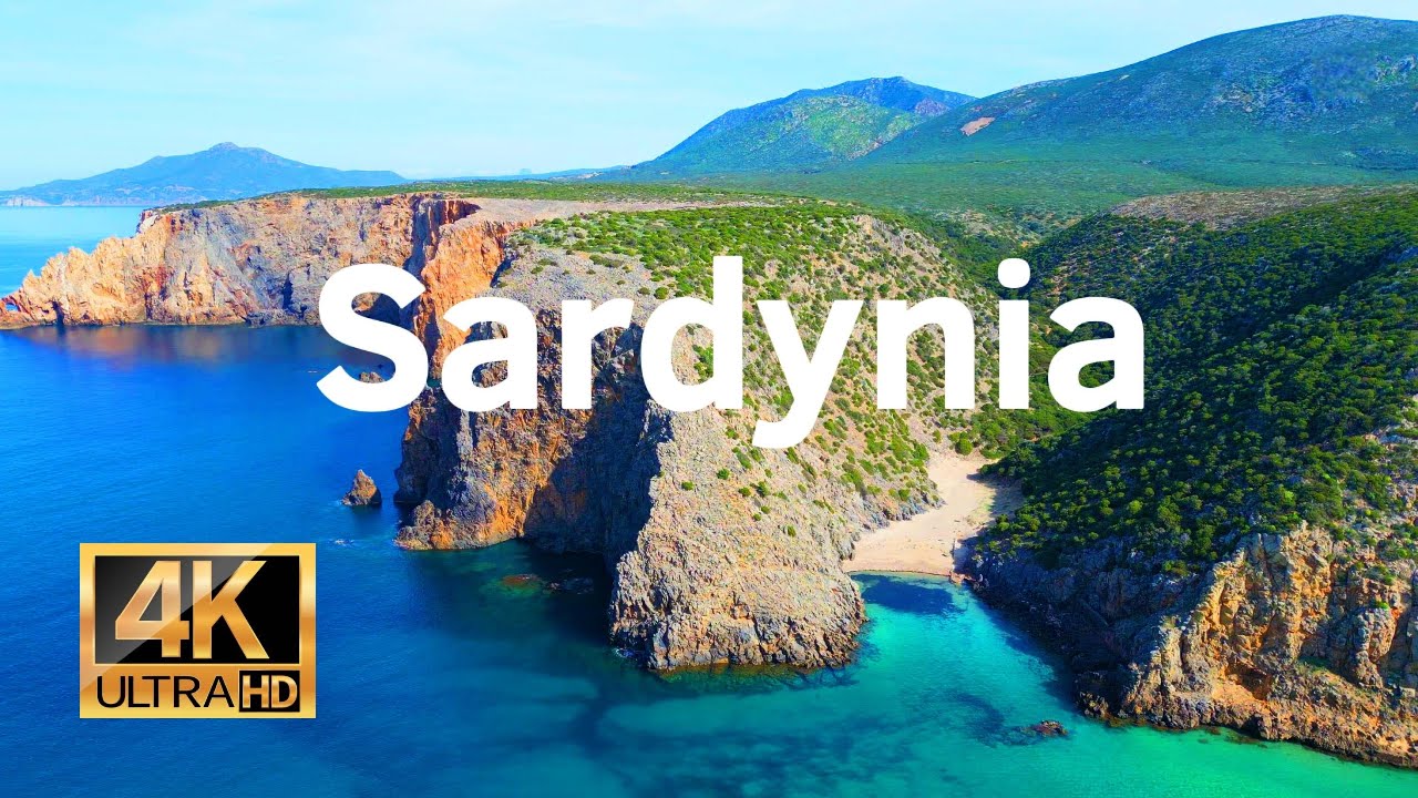Sardinia drone 4K- Relaxation Scenic & Music, Beautiful Places - YouTube