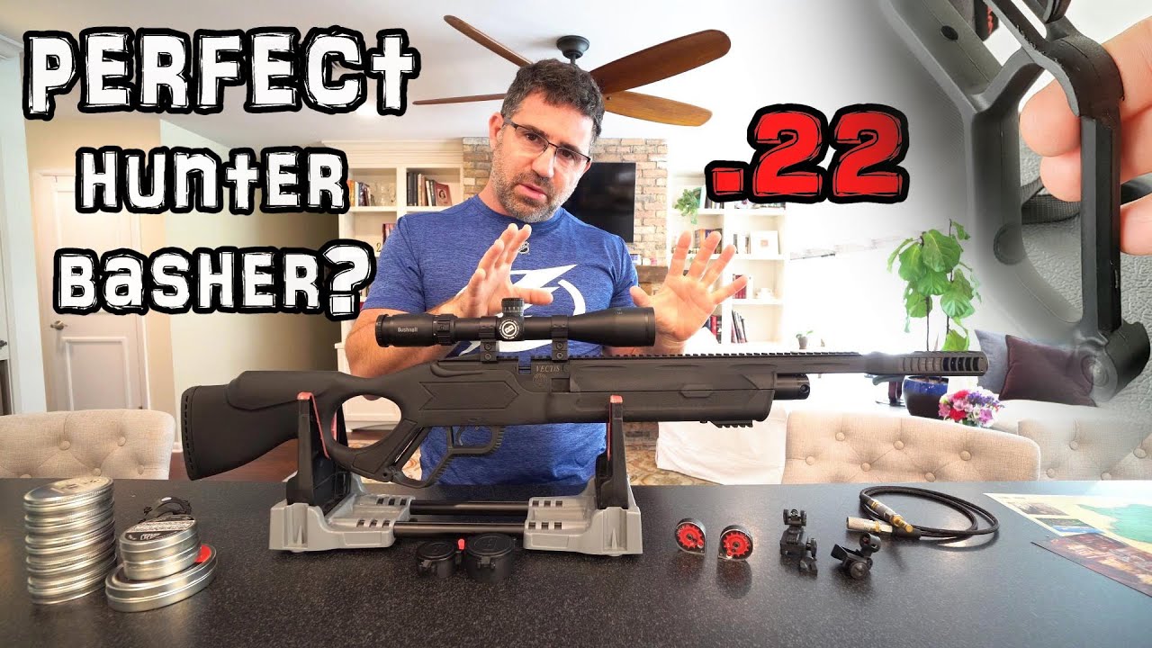 Hatsan Vectis .22 Air Rifle (Review) + Accuracy Test ! - UNDERLEVER ...
