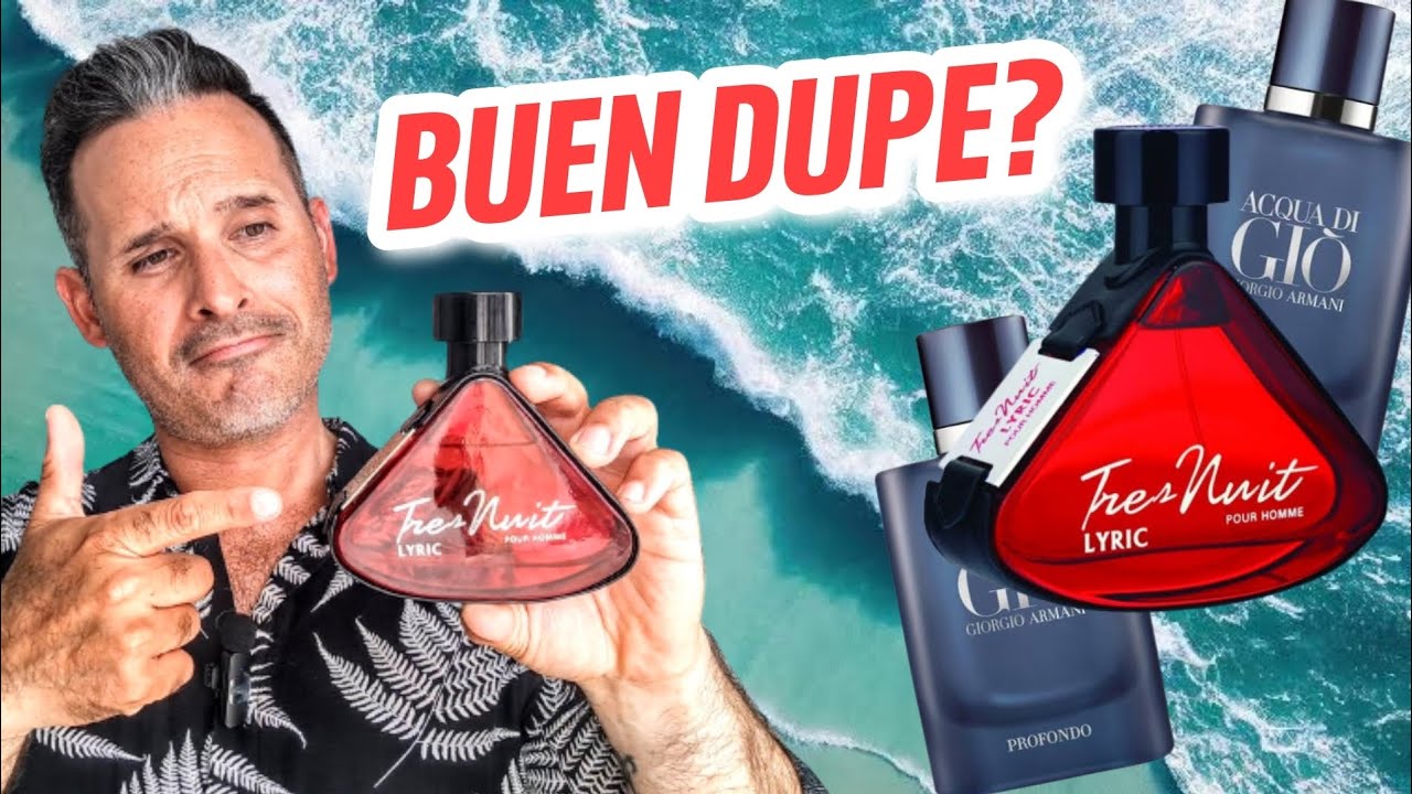 TRES NUIT LYRIC | ¿Dupe de ACQUA DI GIO PROFONDO? ¿ES BUENO? - YouTube