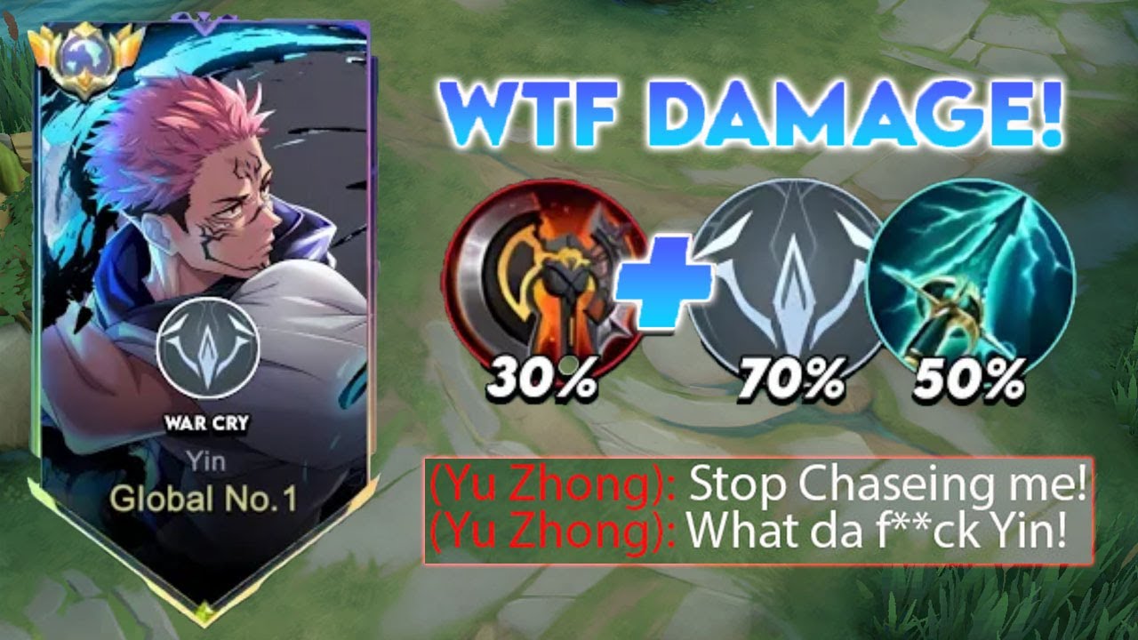 Finally!! Yin New Best Full Damage Build In Solo Rank!🔥 - YouTube