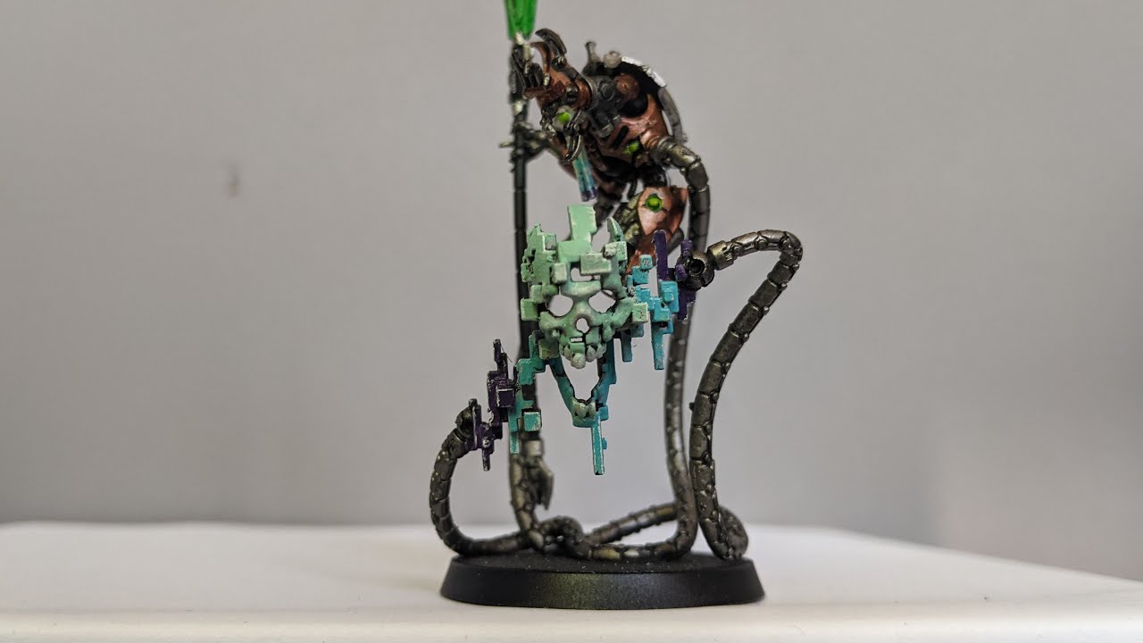Warhammer 40k - Necrons Psychomancer - Howto Paint for Beginners - YouTube