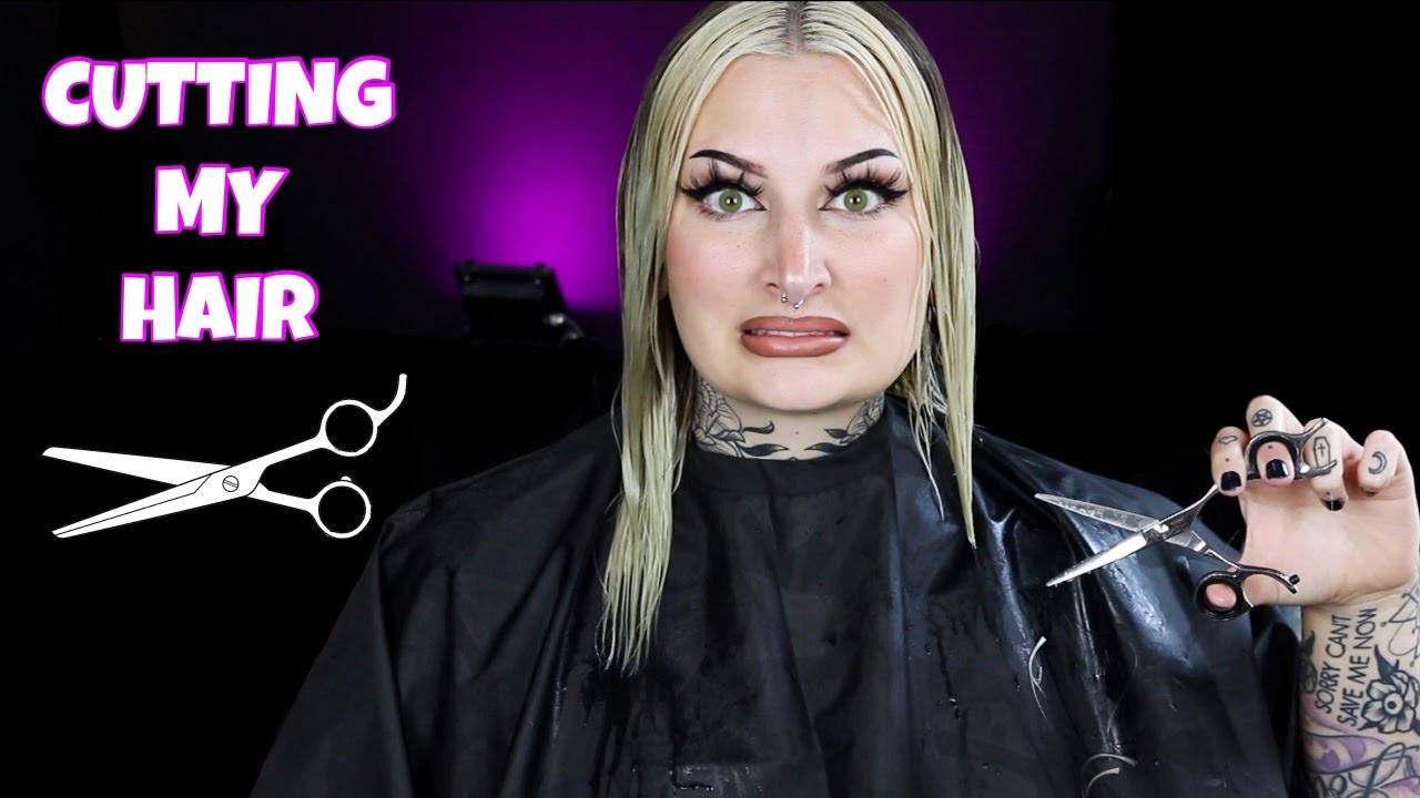 CUTTING MY HAIR! - YouTube