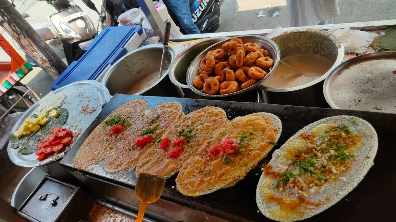 Hyderabad Famous Govind Ki Bandi Dosa | Hyderabad Street Food | Indian ...