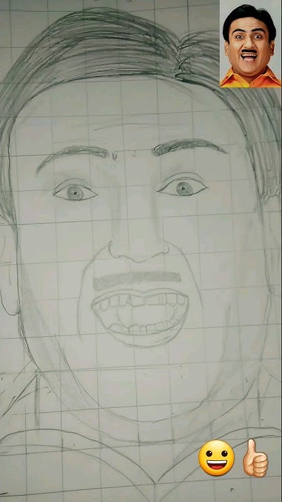 😀😃Jethalal drawing outline part 1| #art #viral #trending #shortsfeed # ...