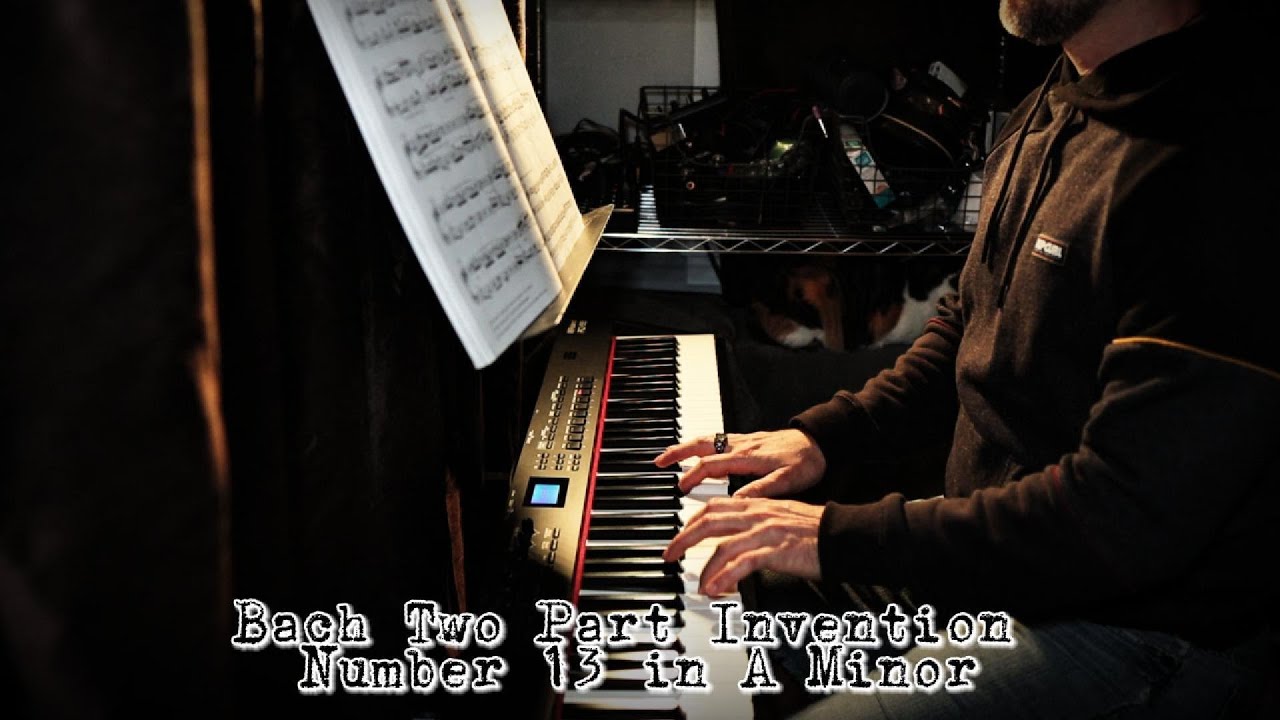 Bach 2 Part Invention Number 13 in A minor - Roland RD-88 - YouTube