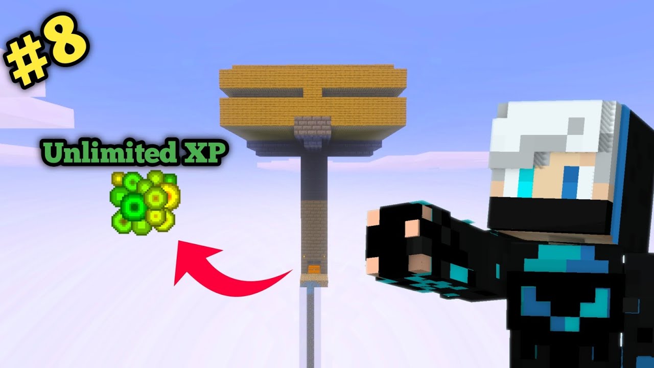 Making the best XP farm in survival world episode-8 || Minecraft PE 1. ...