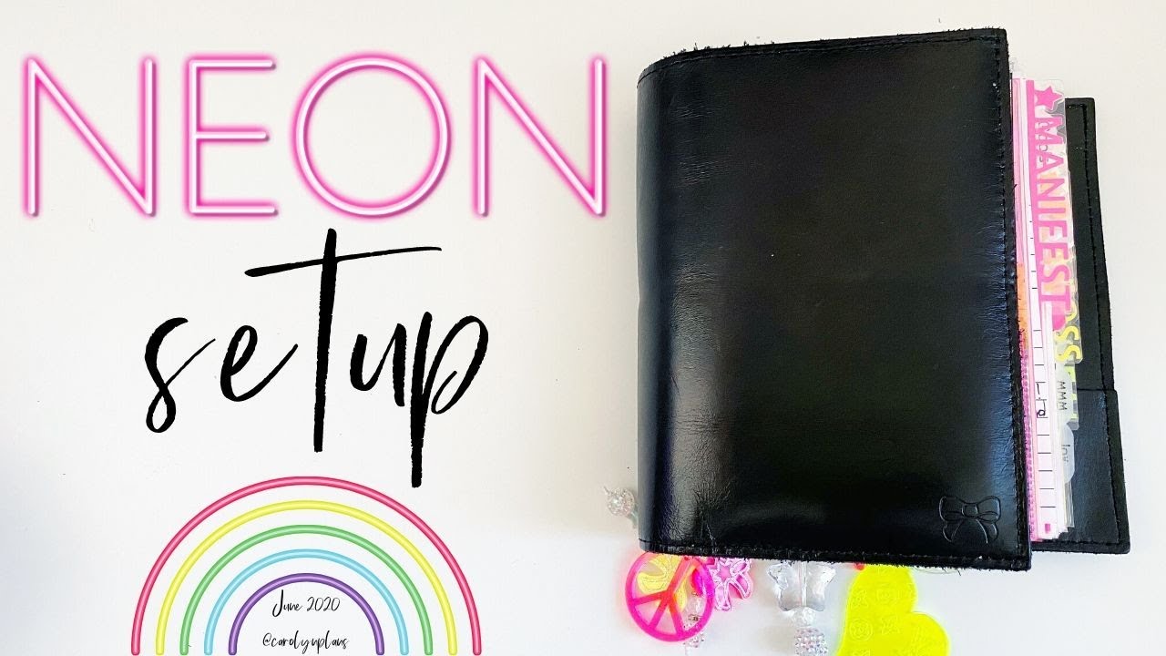 NEON PLANNER SETUP & HEALTH CHAT | @carolynplans - YouTube