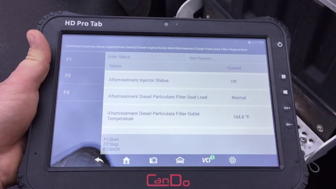 HD Pro Tab Drop Test While Performing DPF Regen - YouTube