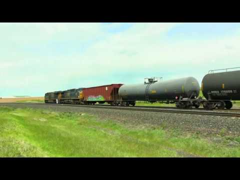 CSX tank train West Shelby, Montana - YouTube