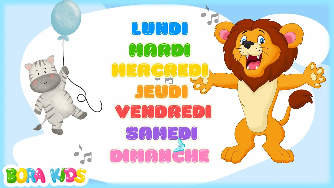 Les 7 jours de la semaine | Chansons pour Enfants | BORAKIDS en ...
