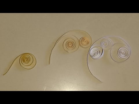 How to make 3 different types of quilling scroll| 3type of quilling ...