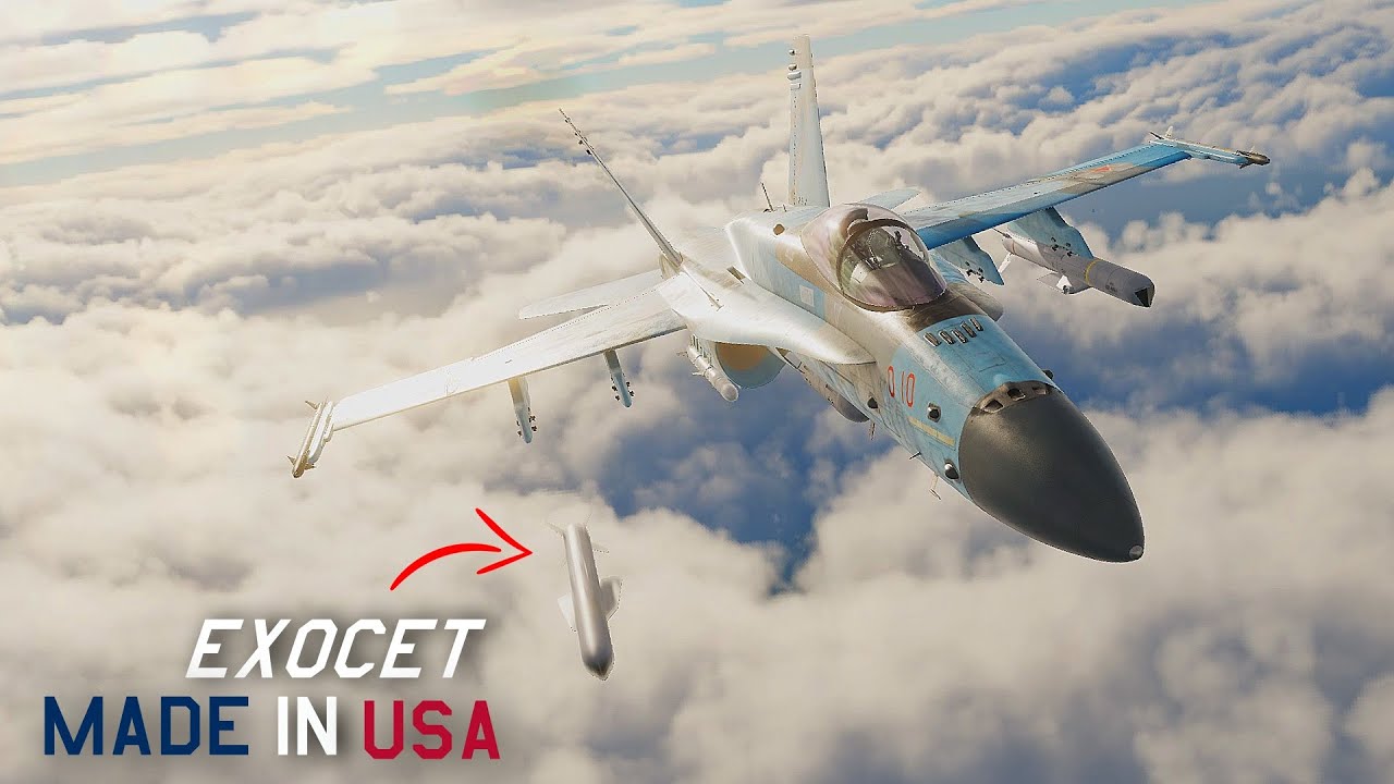 Le Exocet du F/A-18...Tellement de possibilités ! AGM-84 Harpoon, SLAM ...