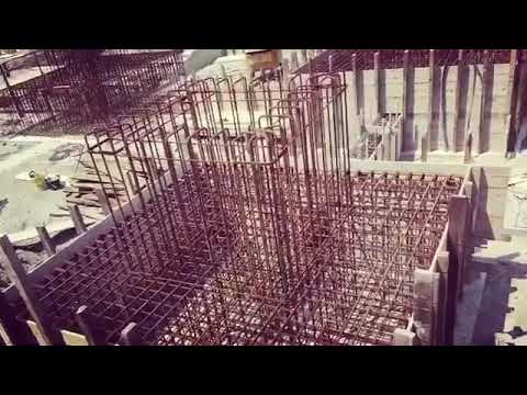 Armatura e getto plinto di fondazione - YouTube