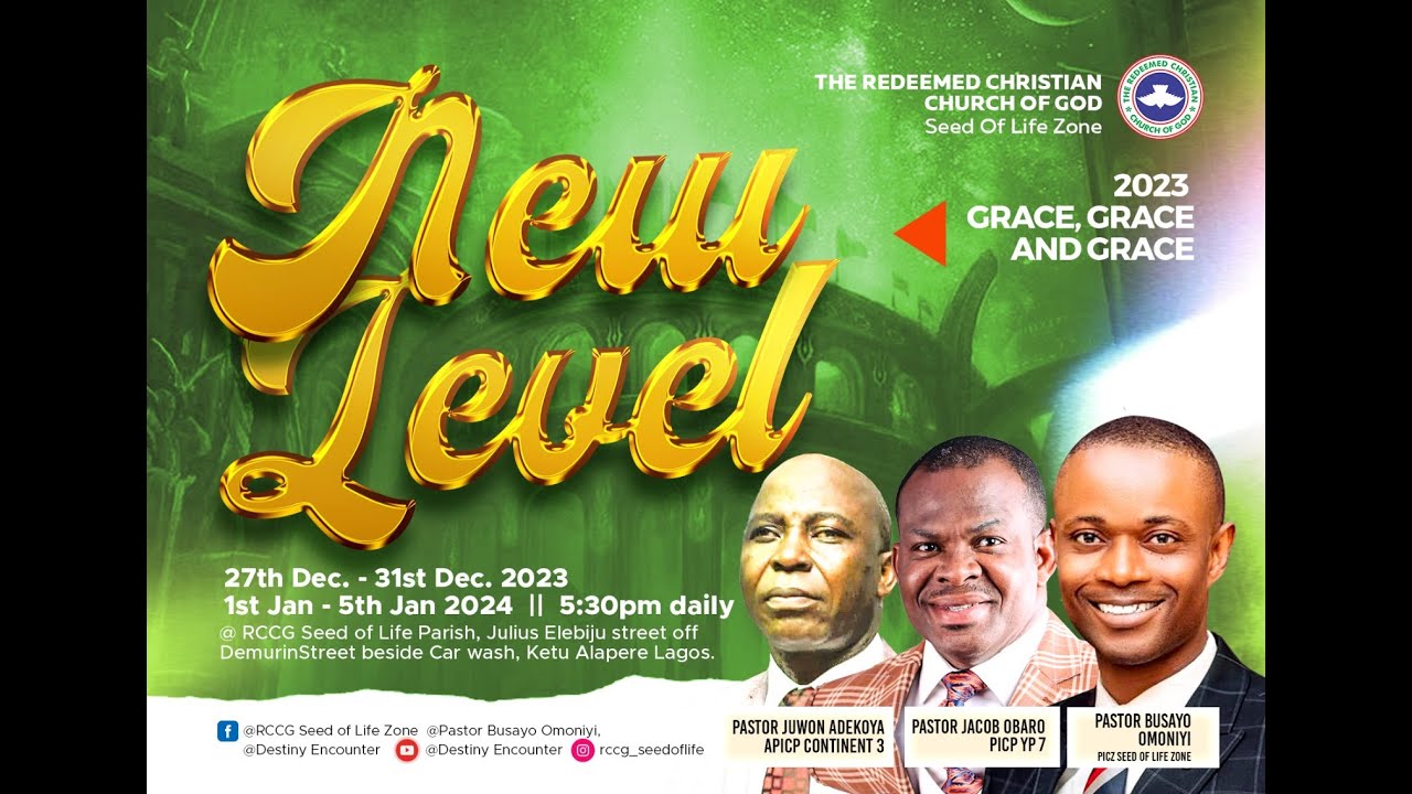 2023 GRACE GRACE&GRACE || NEW LEVEL || DESTINY ENCOUNTER || RCCG SEED ...