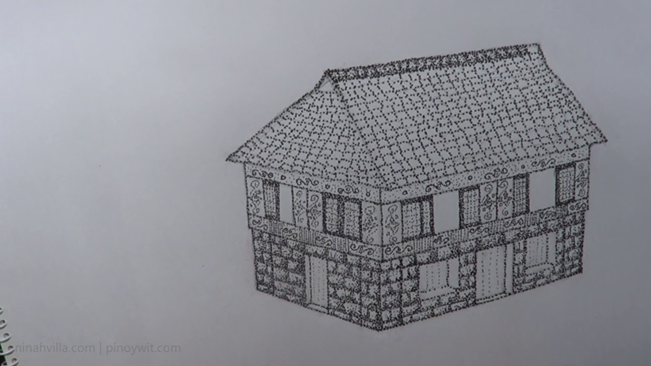 Bahay Na Bato Drawing