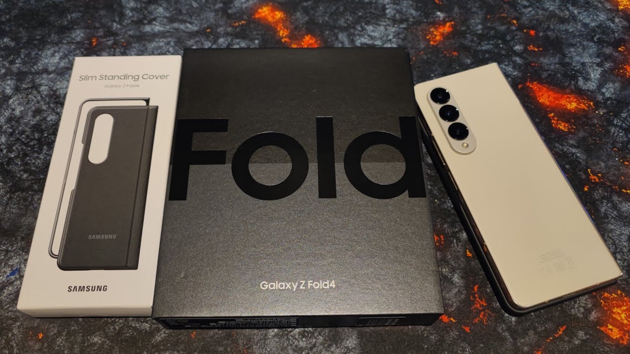 SAMSUNG GALAXY Z FOLD 4 UNBOXING + First Impressions and Case Unboxing ...